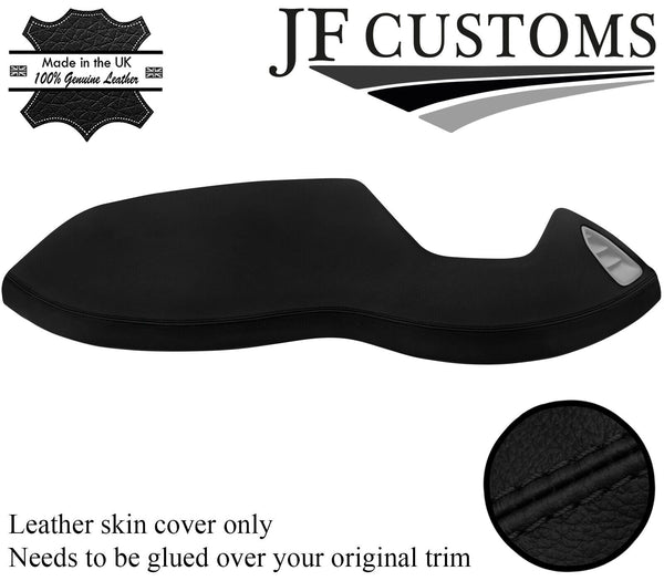 BLACK STITCH ITALIAN LEATHER DASH COWL HOOD COVER FOR HYUNDAI TUCSON 1 ...